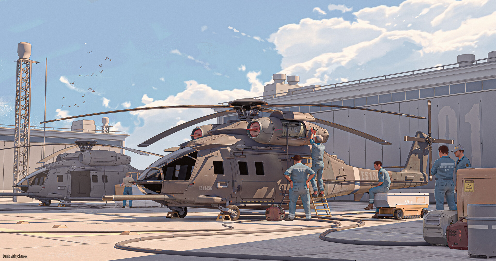 ArtStation - Helicopter H 741