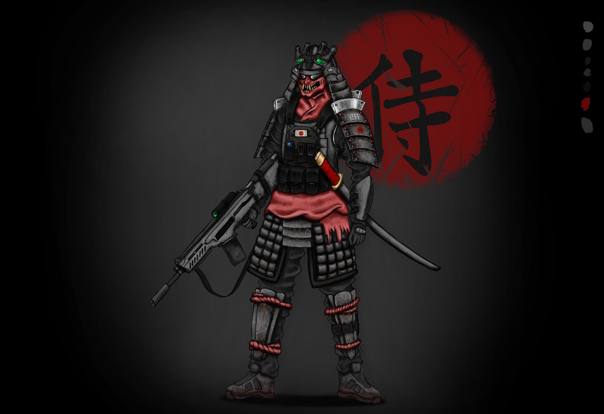ArtStation - Samurai character
