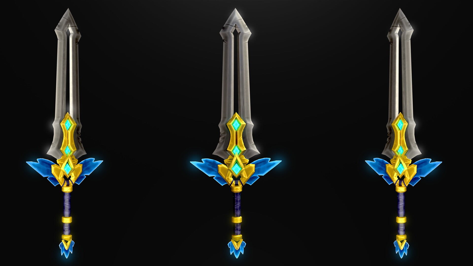 ArtStation - 'Champion's Pride' Stylized Sword 3D
