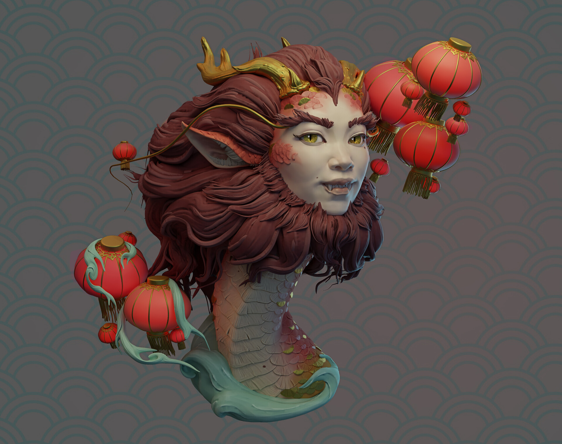 ArtStation - Chinese dragon