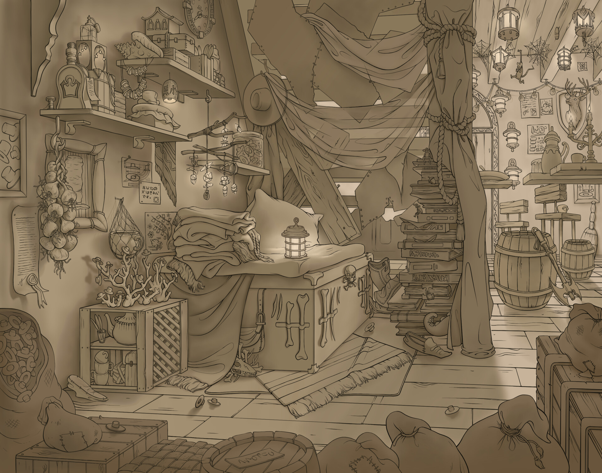 ArtStation - Room interior concept art