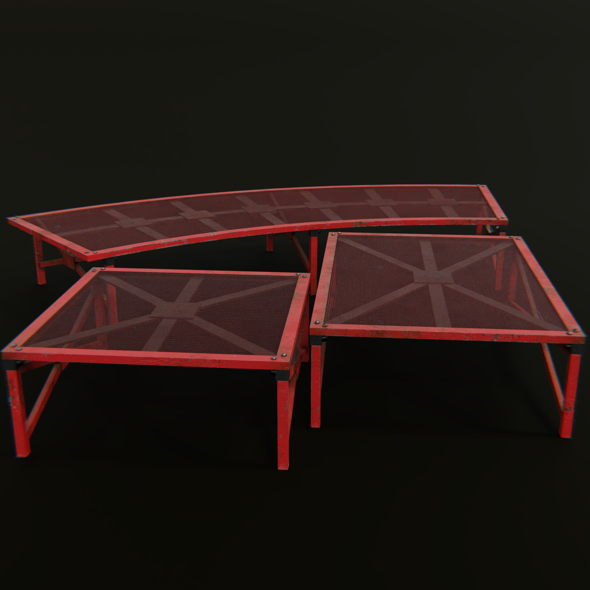 ArtStation - Metal Ramps 3D | Game ready asset