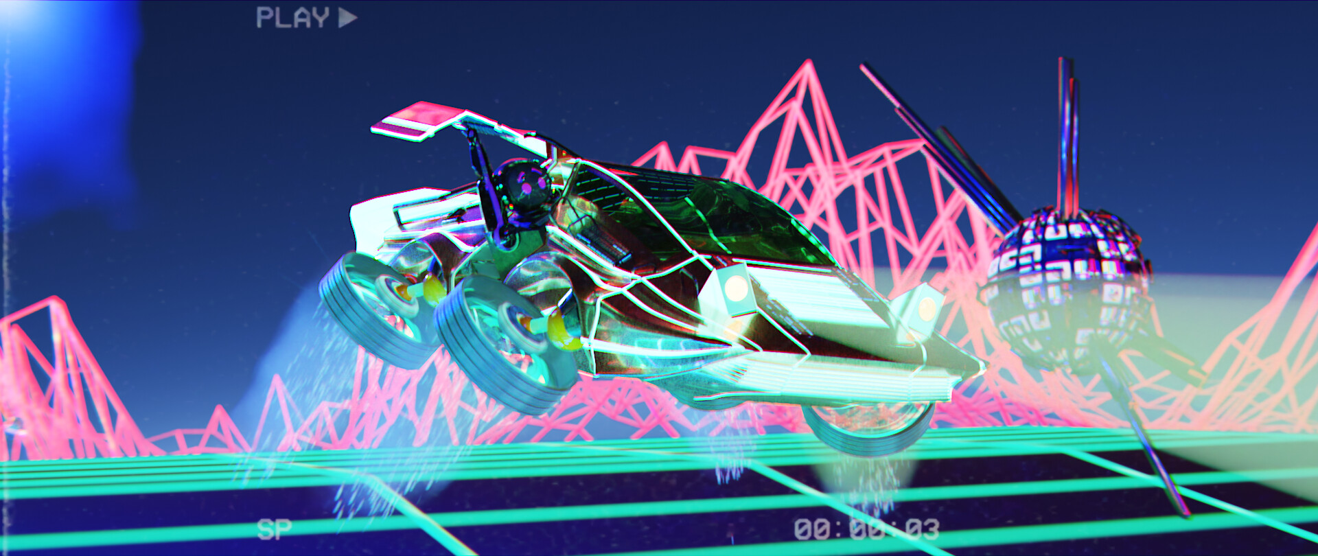 Skillickles Animation - Endless Engines Retro Cruiser