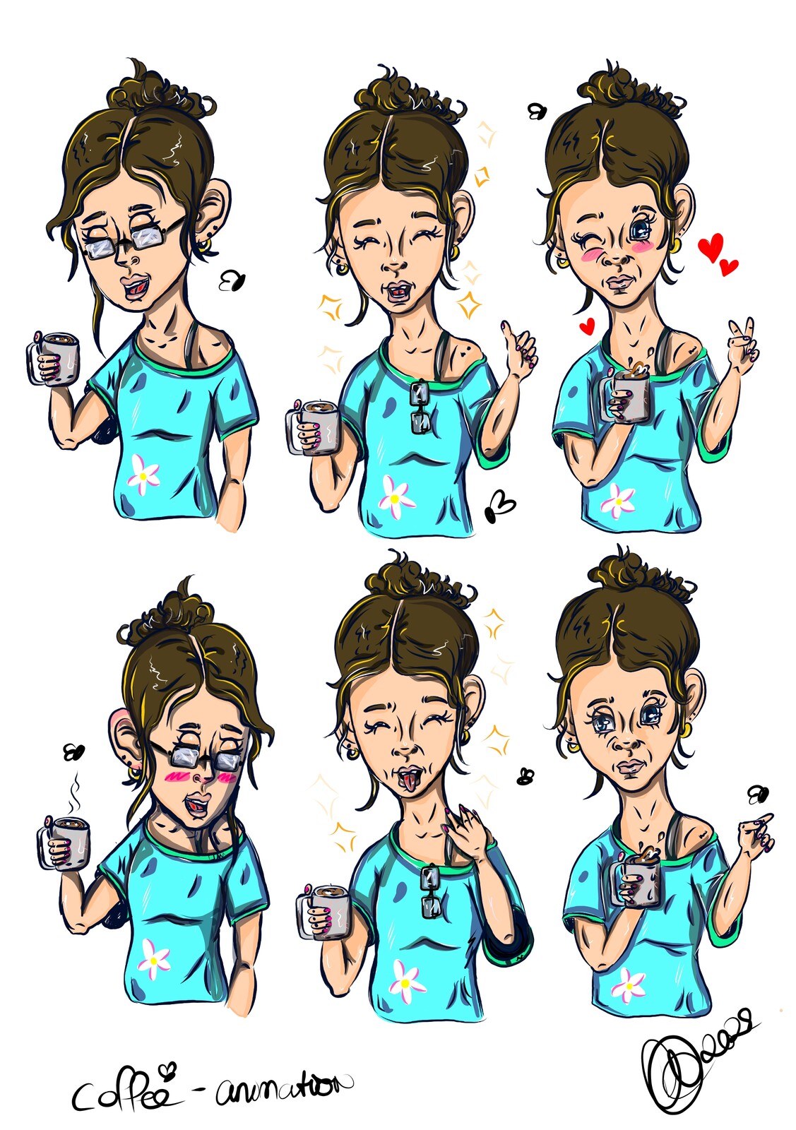 DW. - mini animation project (with sprites and video)