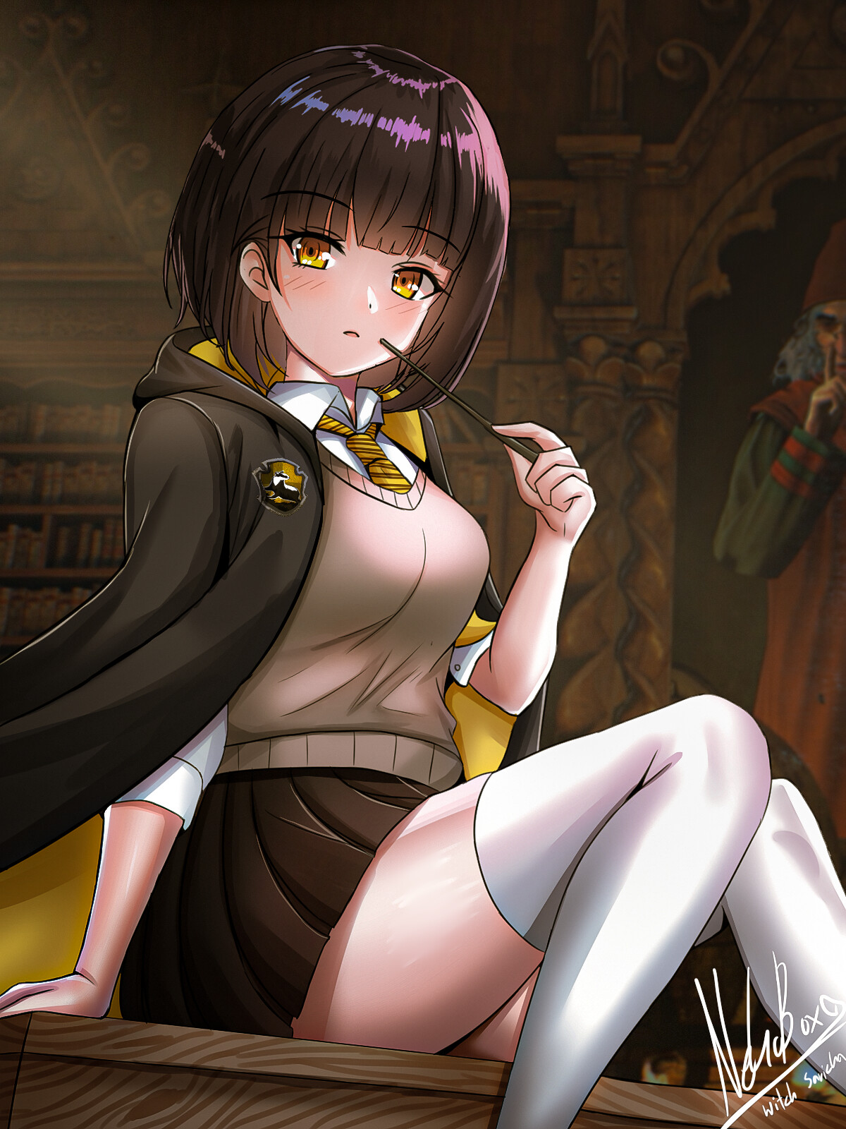 ArtStation - Hufflepuff girl