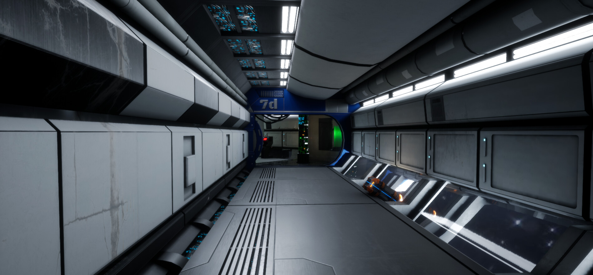 ArtStation - Sci-Fi Hallway Portfolio Project