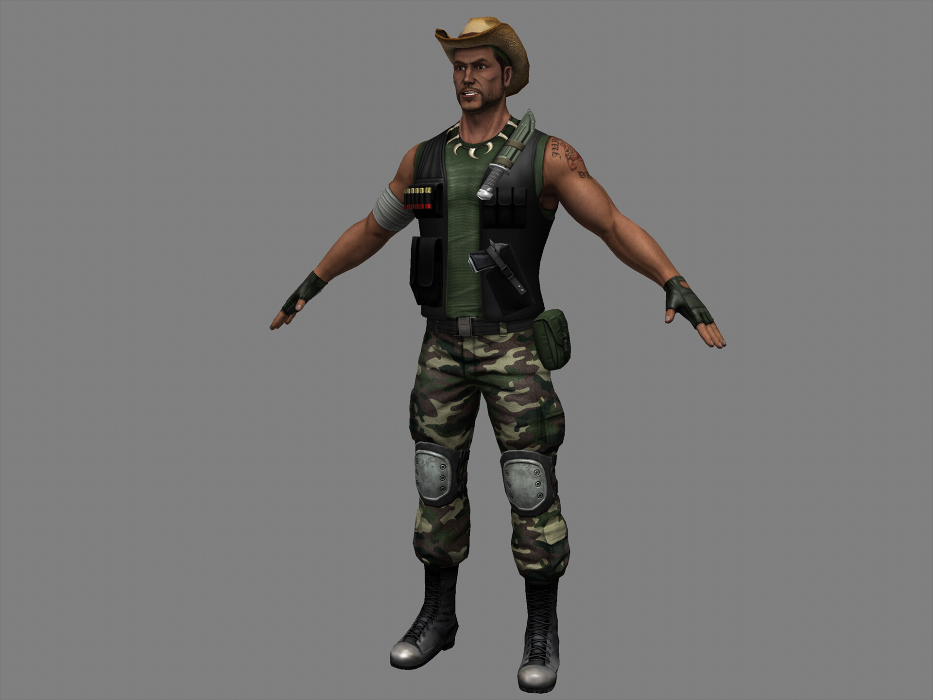 Andrew Locko - Jurassic Park arcade game - male InGen worker