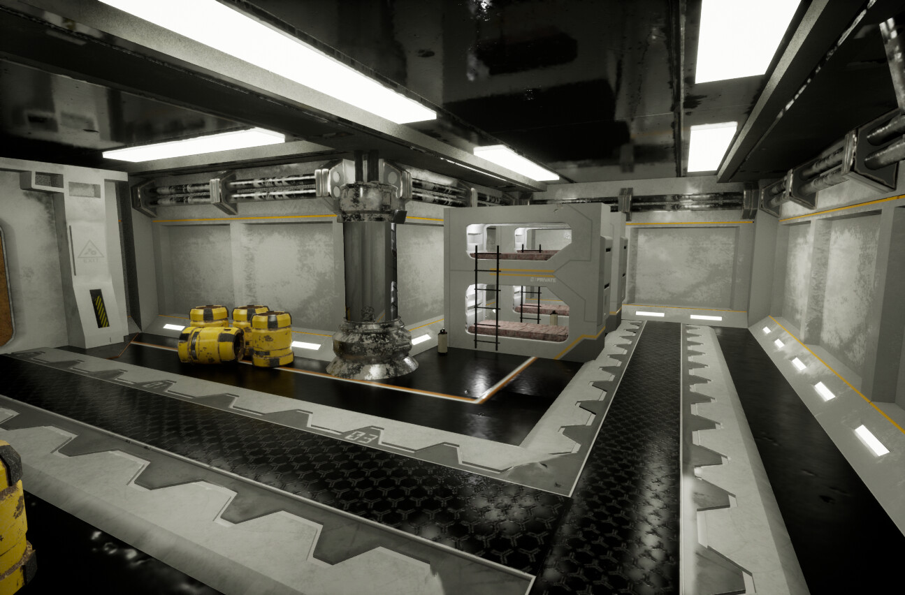 ArtStation - Science Fiction Hallway