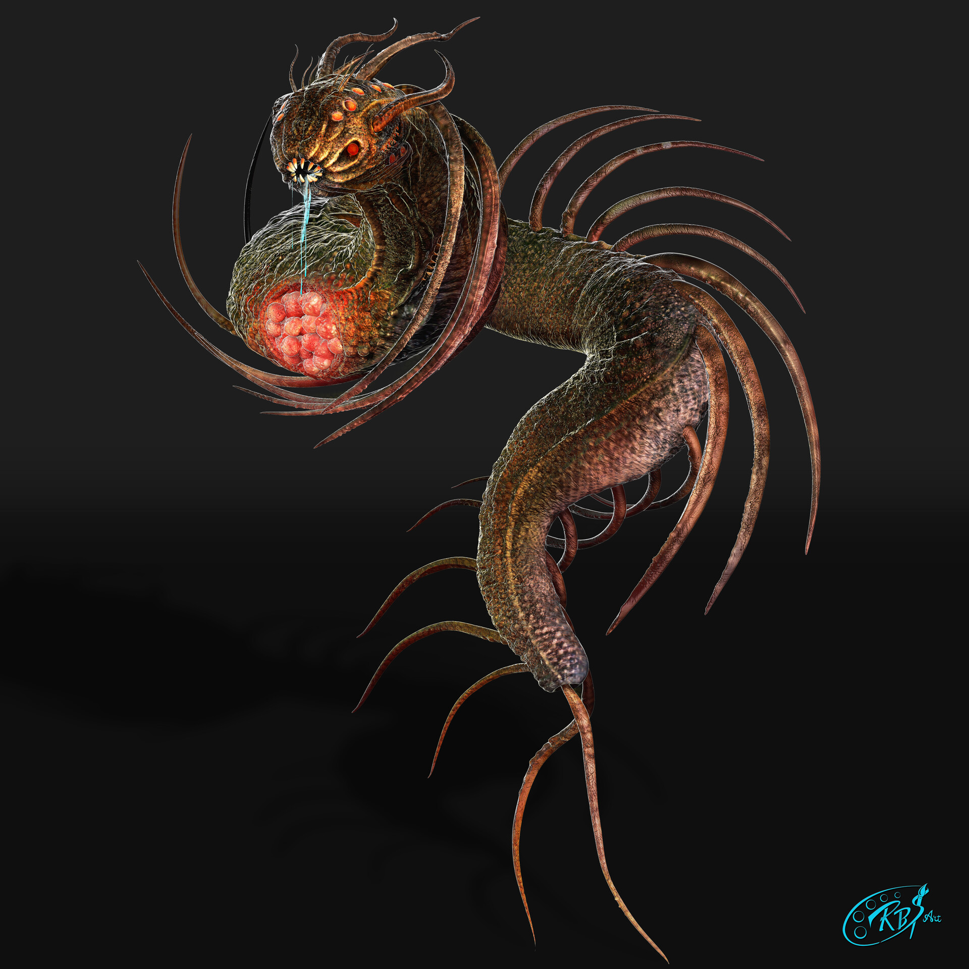 ArtStation - Creature (snake)