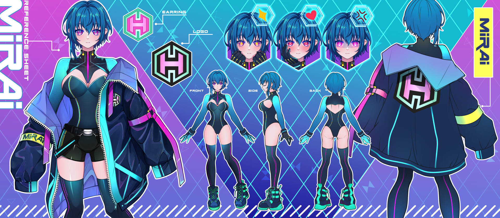 ArtStation - character reference_mirai