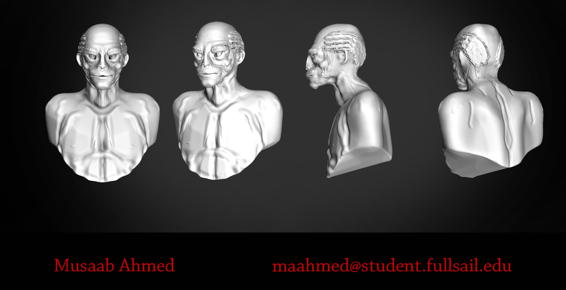 ArtStation - Zbrush Generic Bust Project