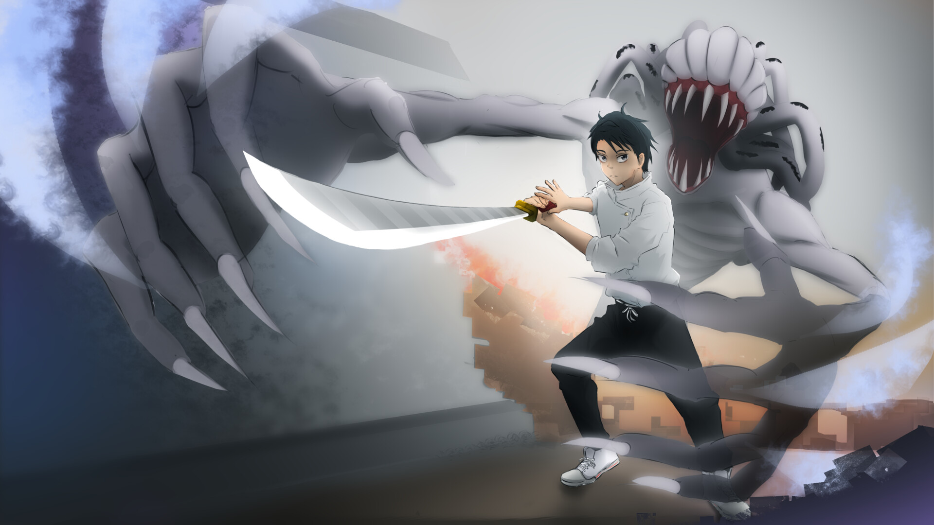 ArtStation - Yuta Okkotsu Vengeful Cursed Spirit