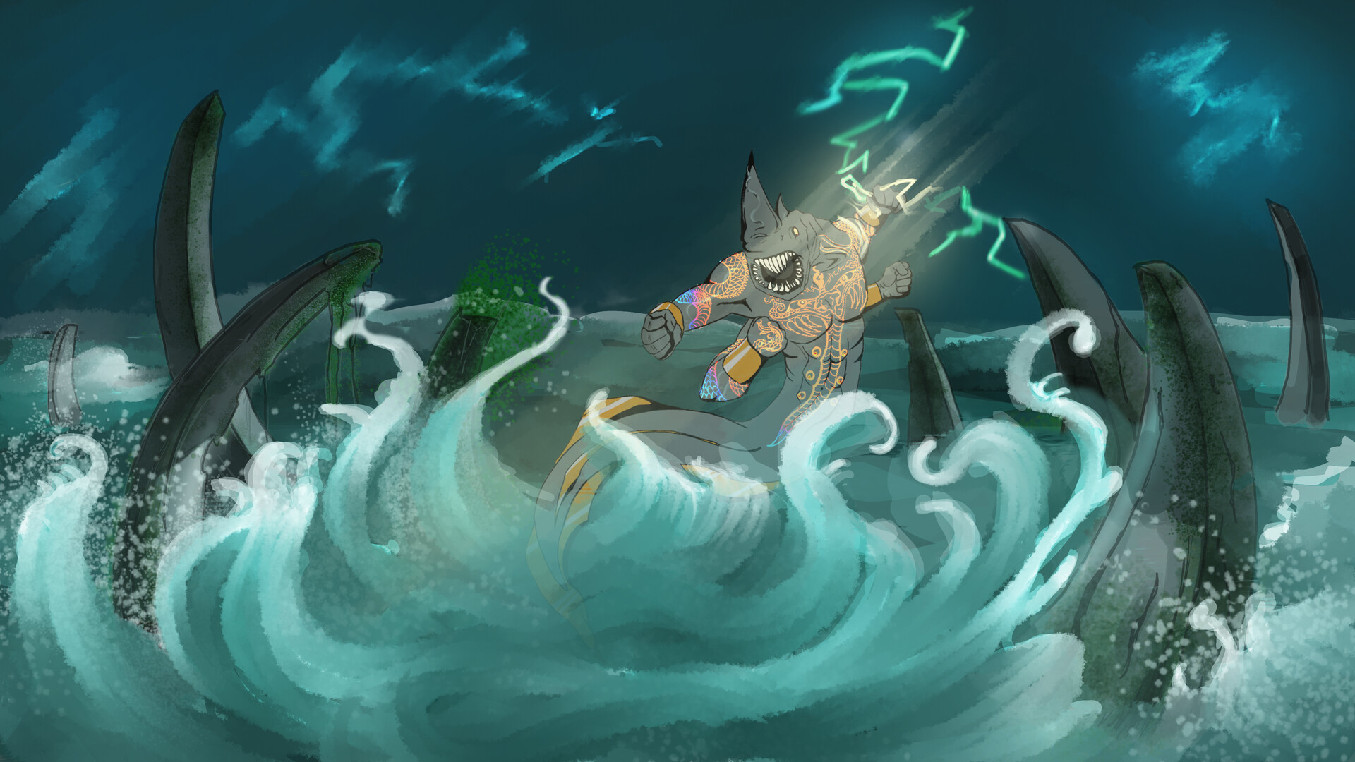 ArtStation - Haq'ilwumaõ - Bringer of Storms [G6 XVI]