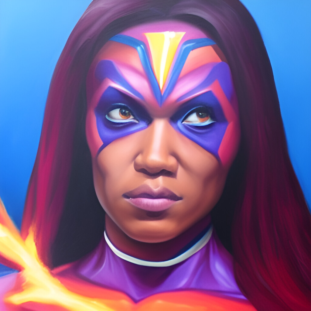 ArtStation - Starfire - Teen Titans (Hyperrealism, oil paint)