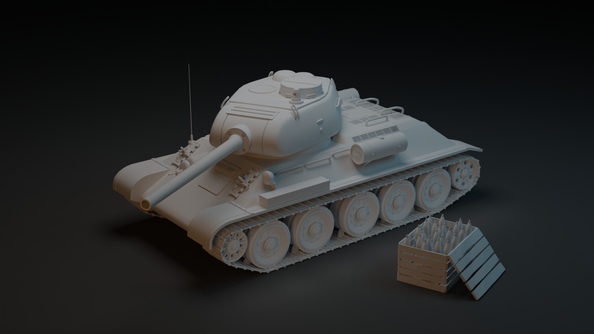 ArtStation - tank T-34-85
