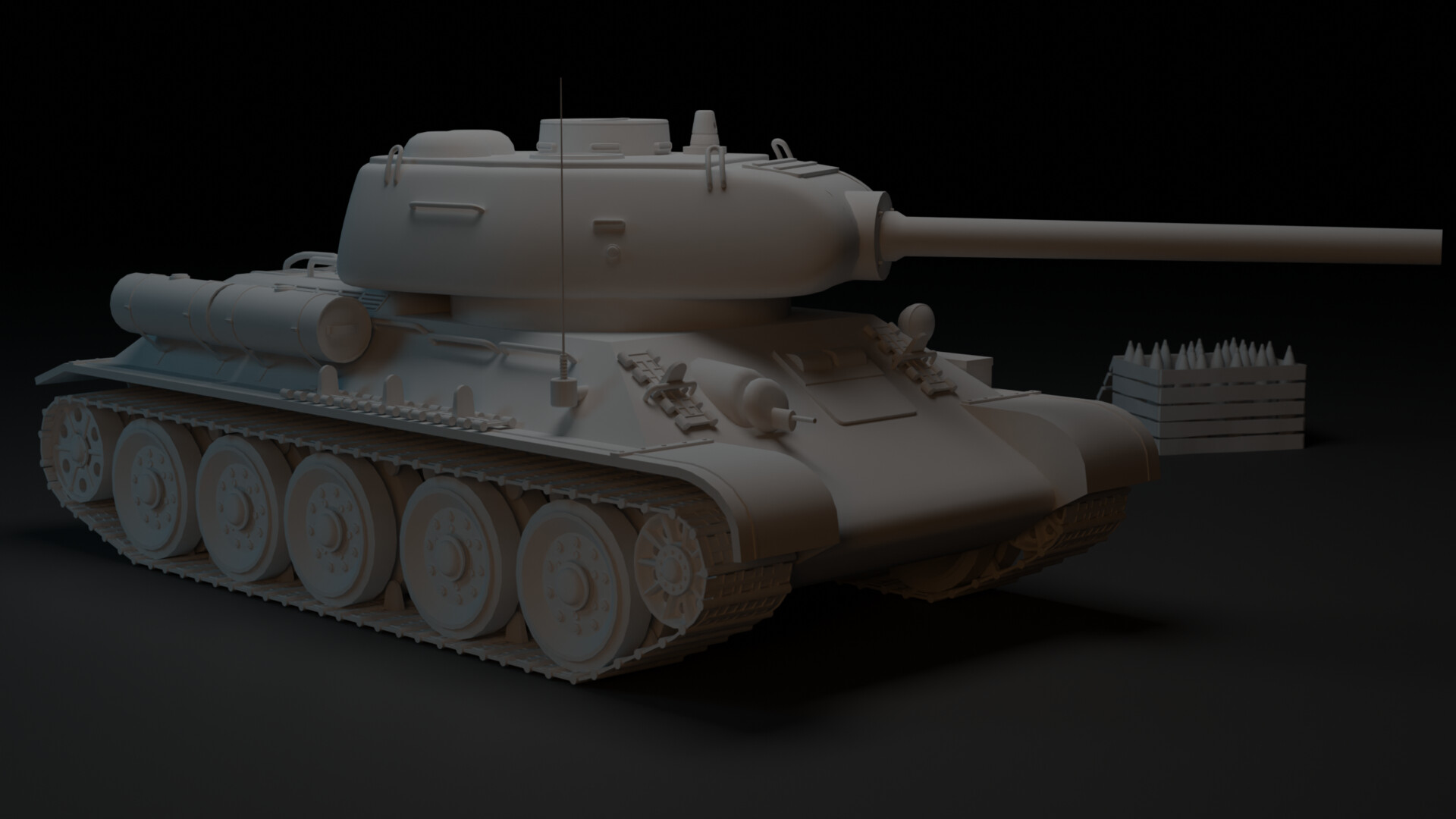 ArtStation - tank T-34-85