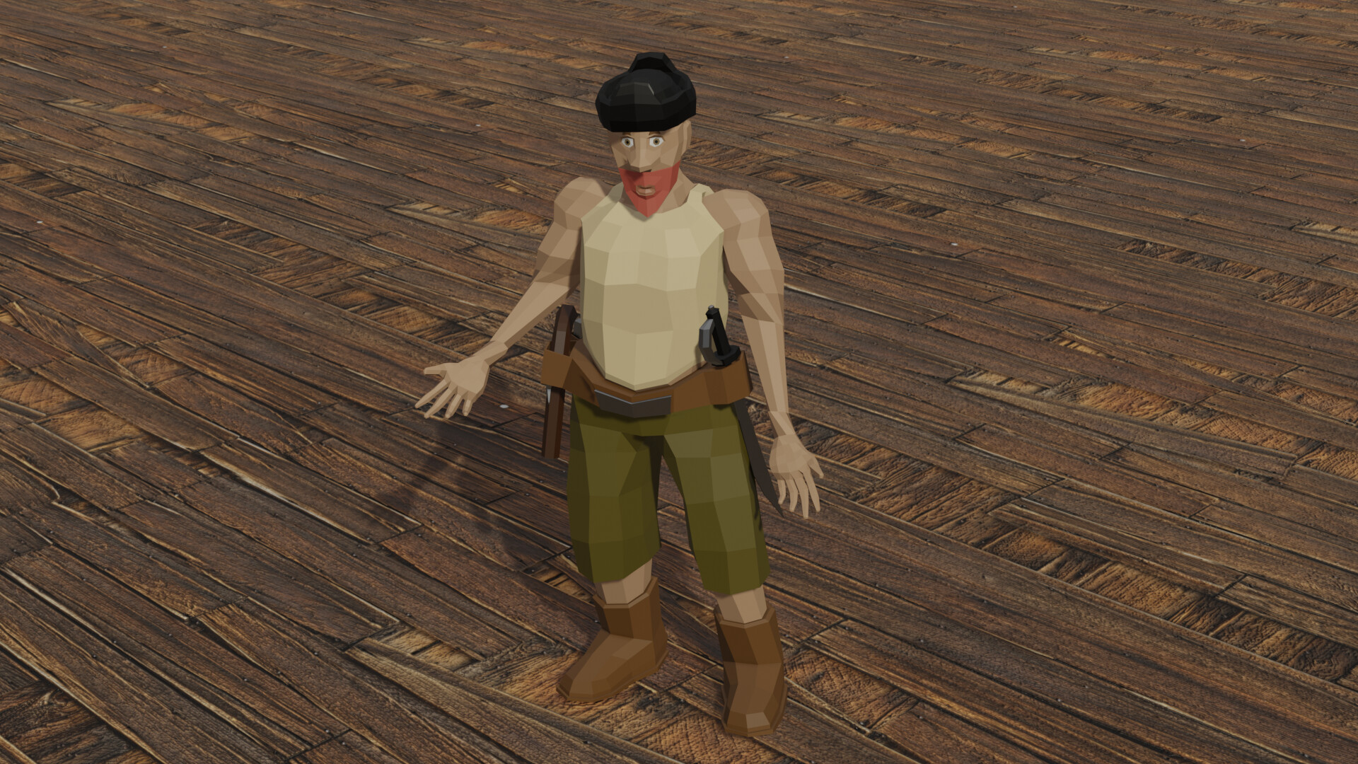 ArtStation - Low Poly Pirate