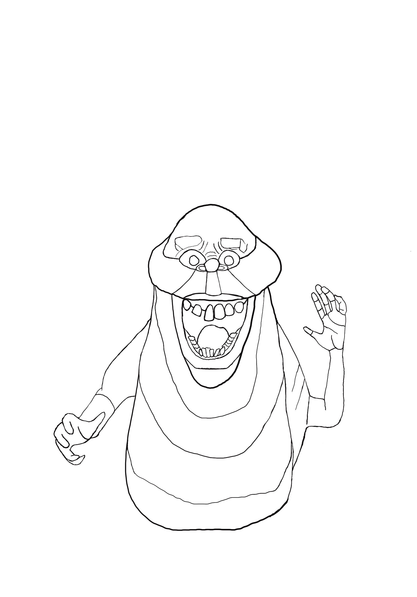 slimer coloring pages