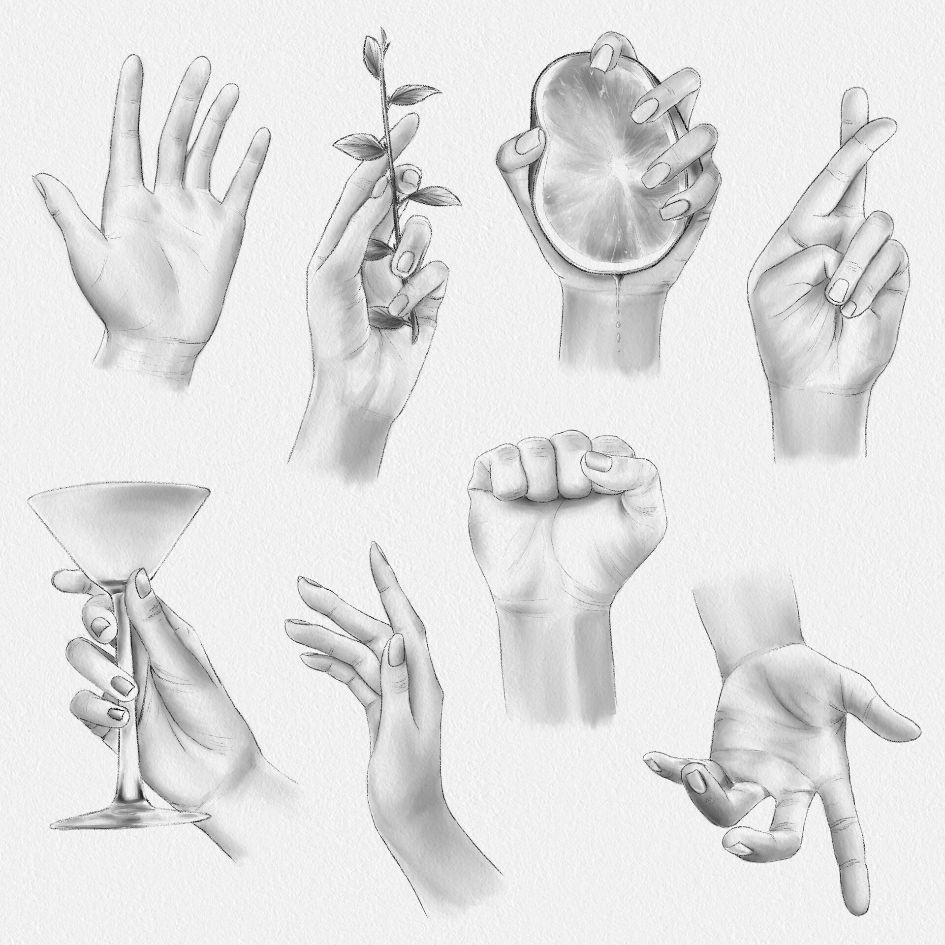 ArtStation - Hand Studies