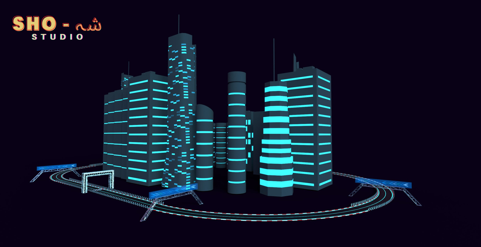 ArtStation - 3D Sci-Fi Race Track