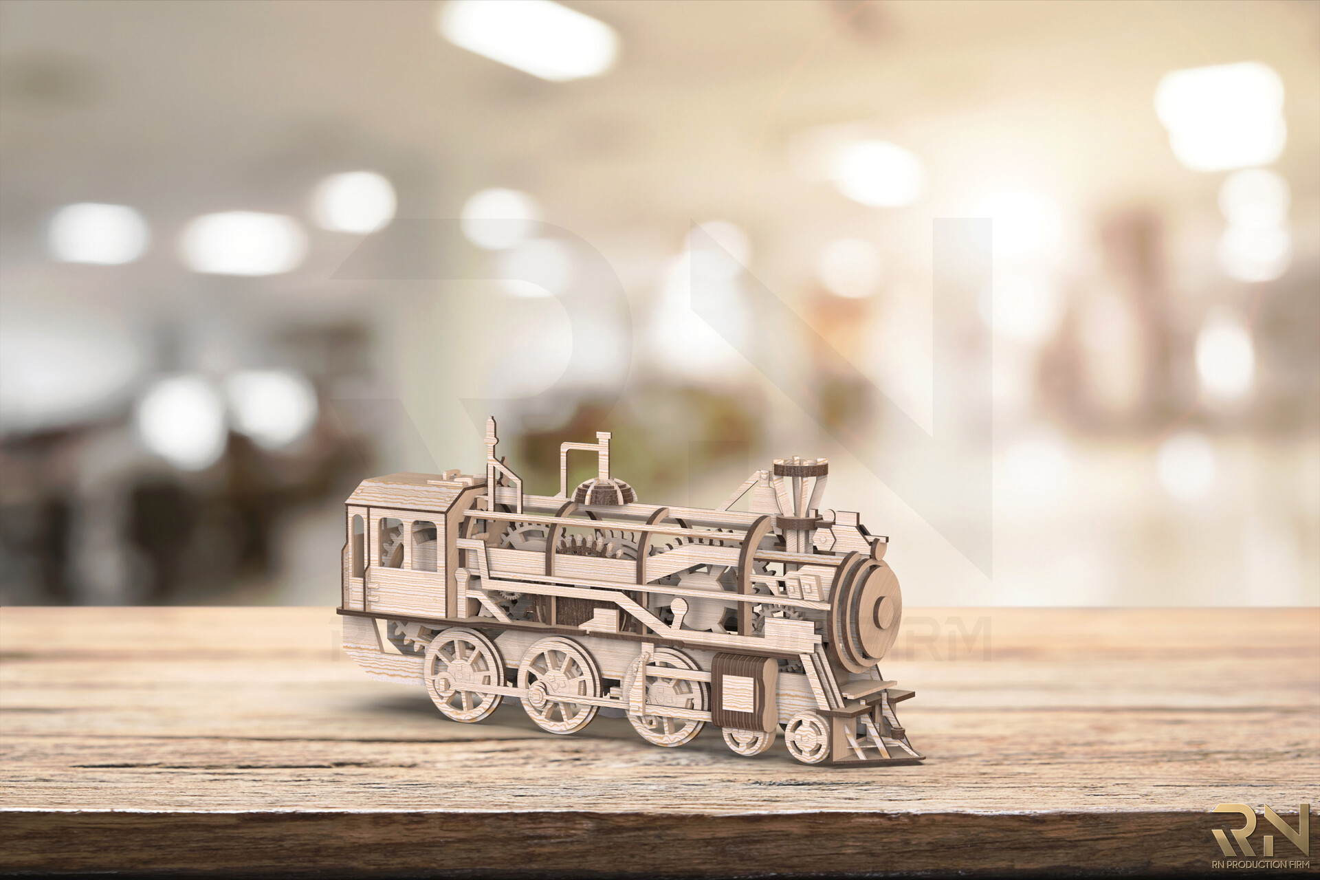 ArtStation - 3D "Cardboard Train Toy" Project