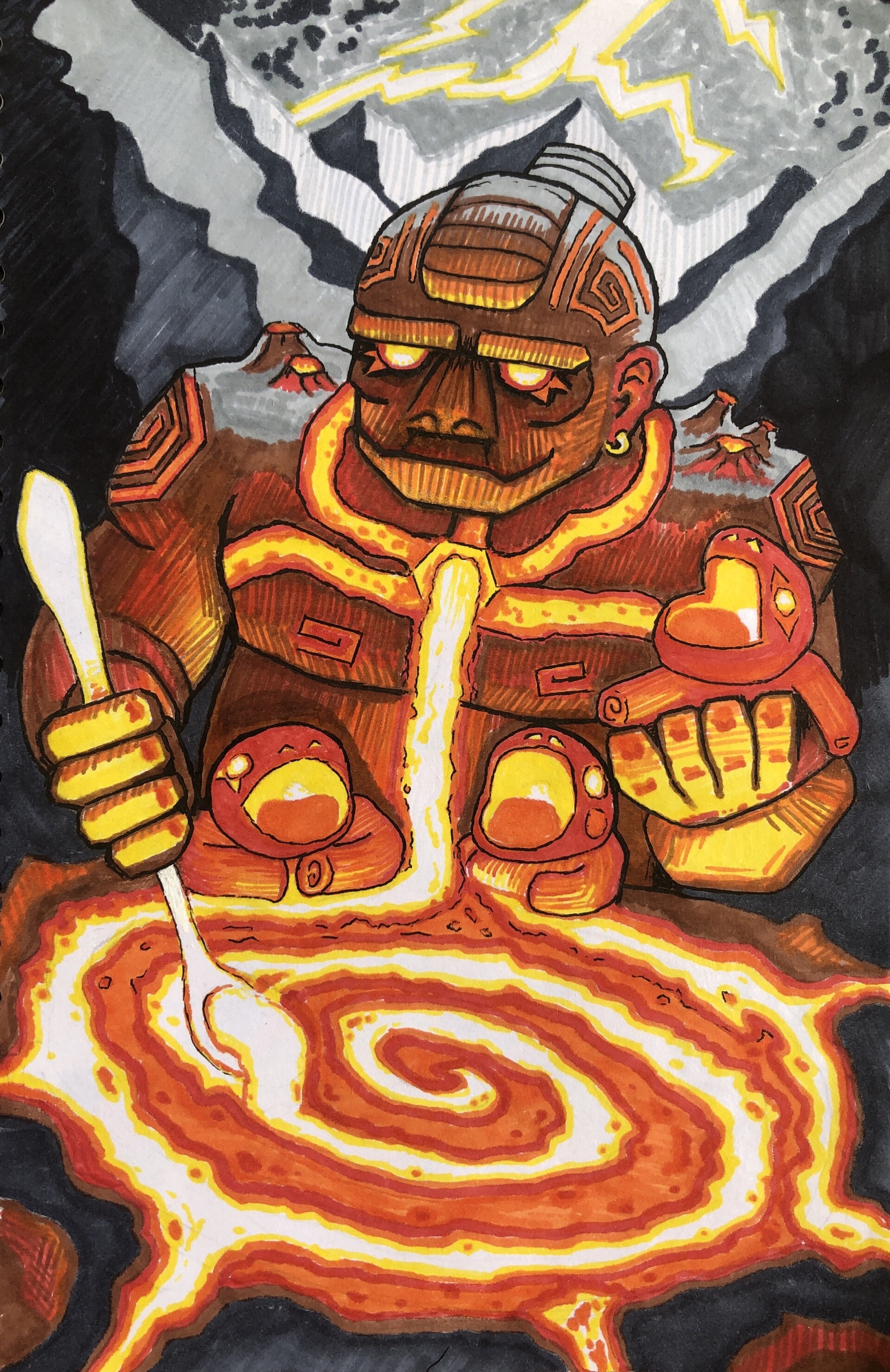 ArtStation - Volcano King. Taro MAXMAZE