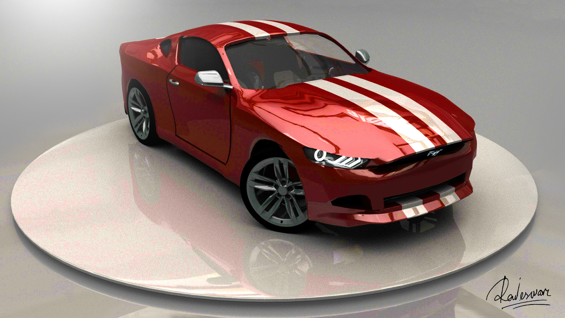 ArtStation - Ford Mustang