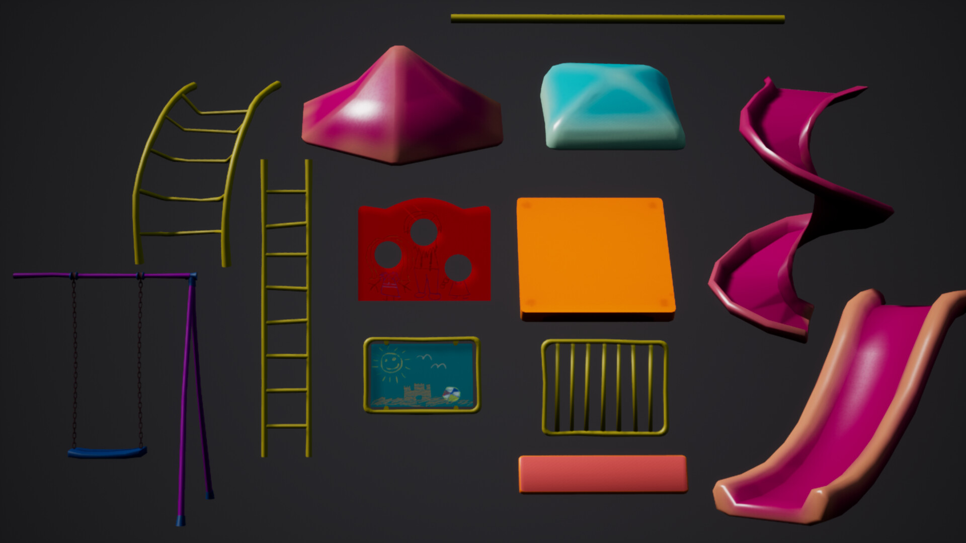 I-an Chen - Spiral - Stylized Props Compilation - Unreal Engine 4