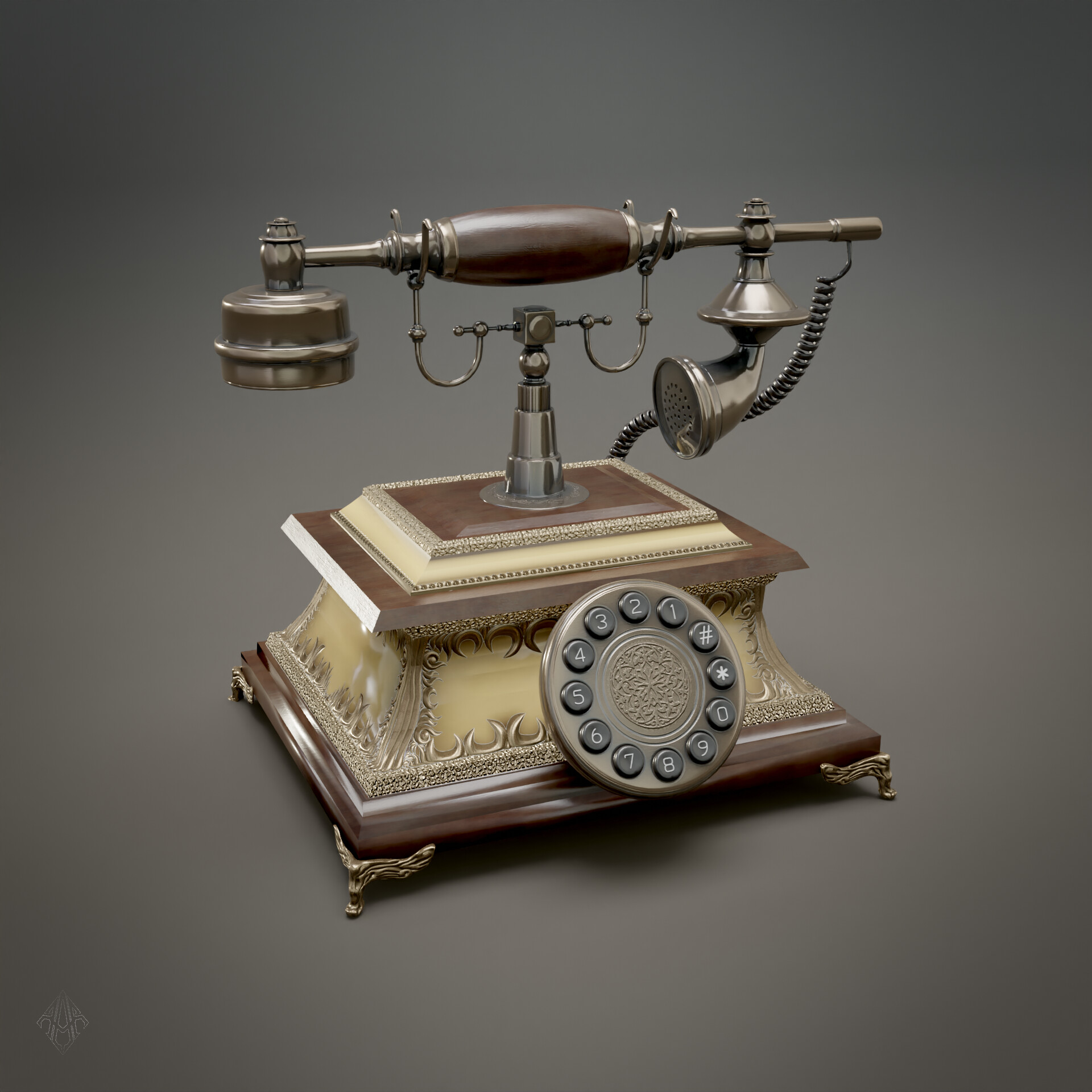 ArtStation - Vintage phone