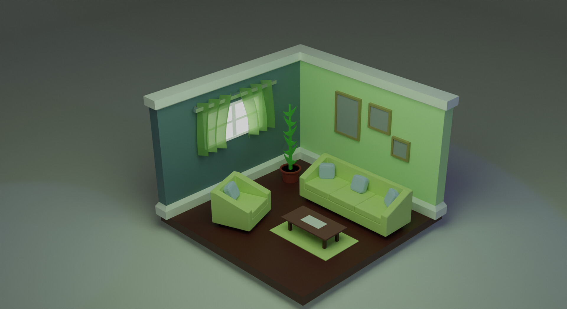 ArtStation - New 3D illustration of room