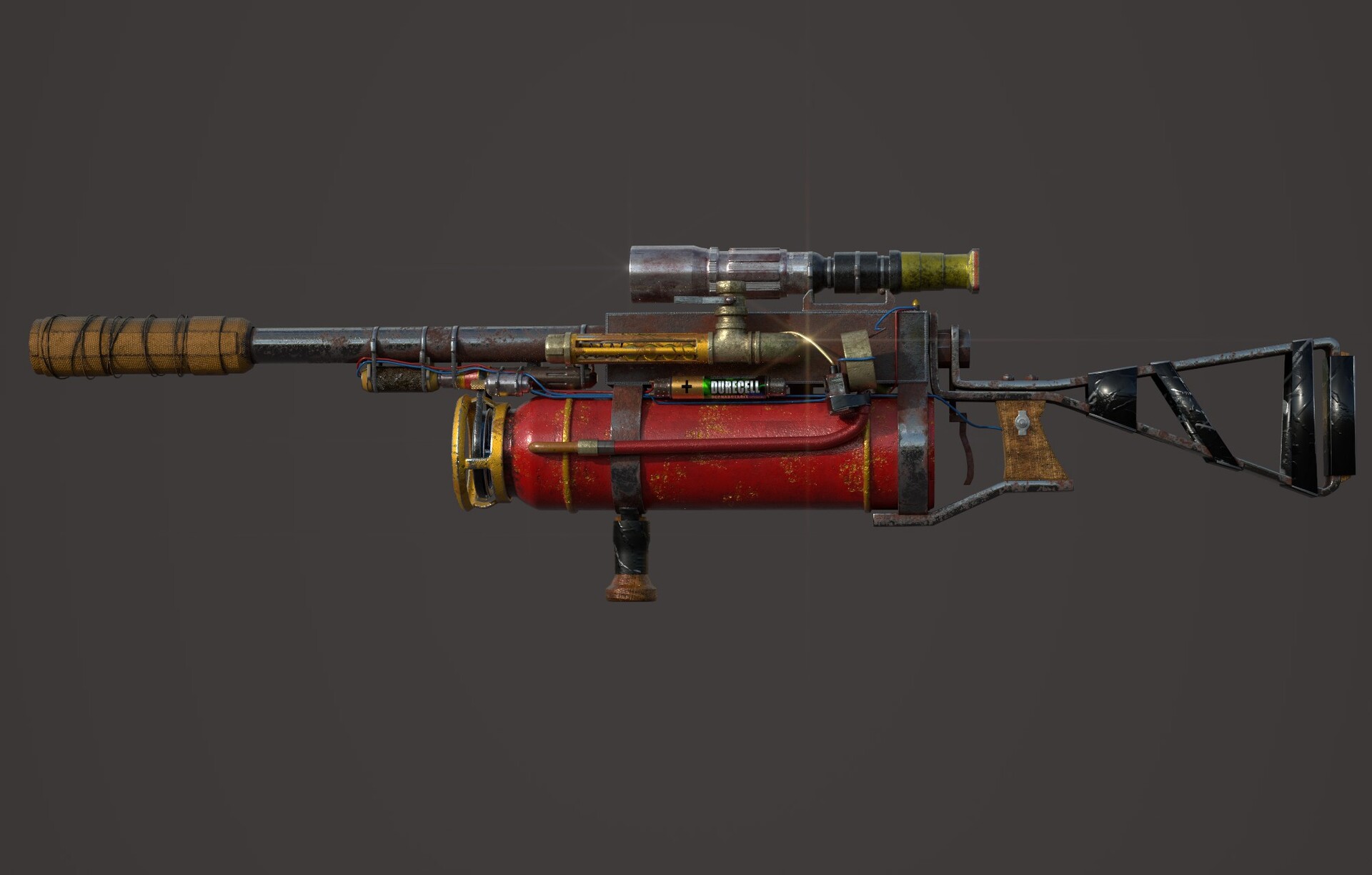 ArtStation - Gaming Gun / old gun /gun