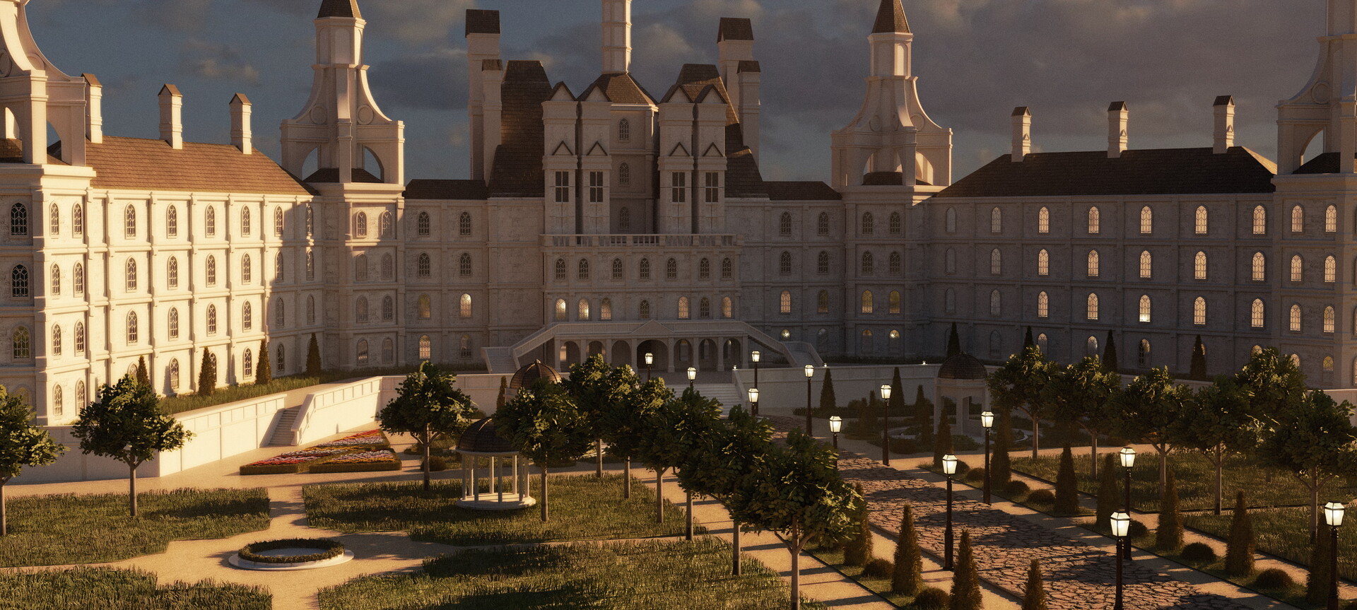 ArtStation - Re:Zero Roswaal L. Mathers's Mansion