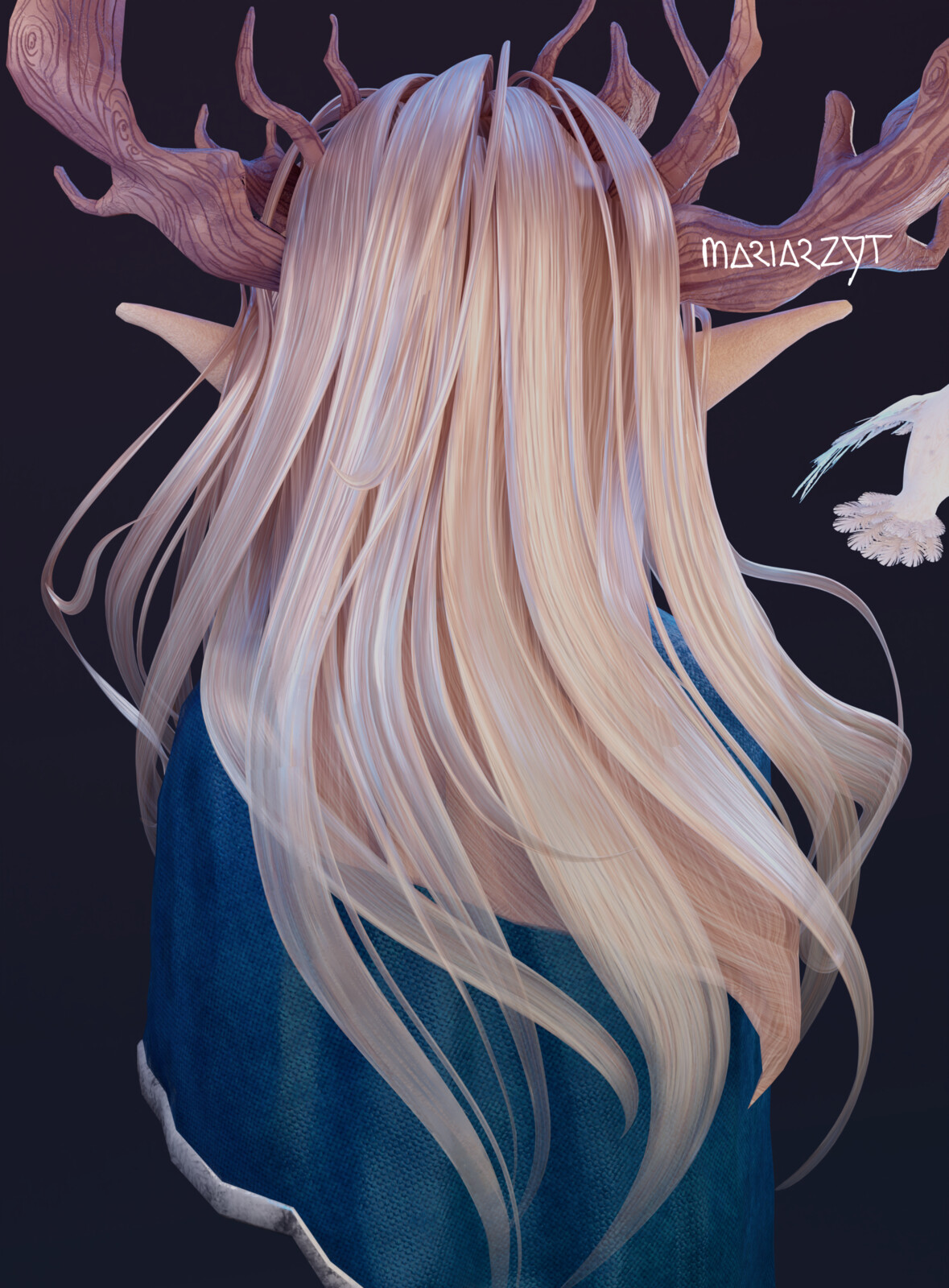 MASHA - Forest Child - Elf Warrior Bust Sculpt