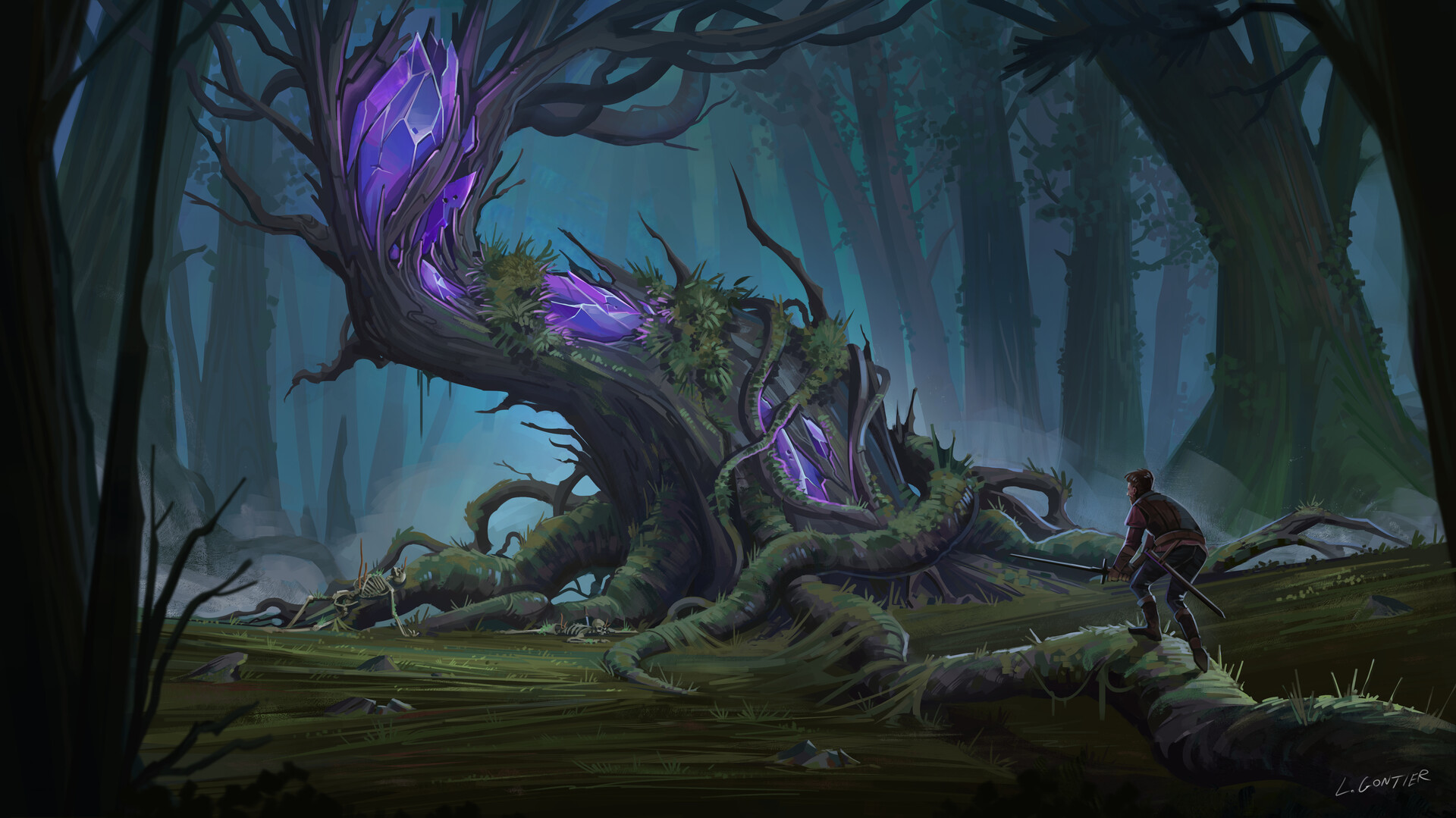 ArtStation - Dead Tree Sap - La sève de l'Arbre Mort