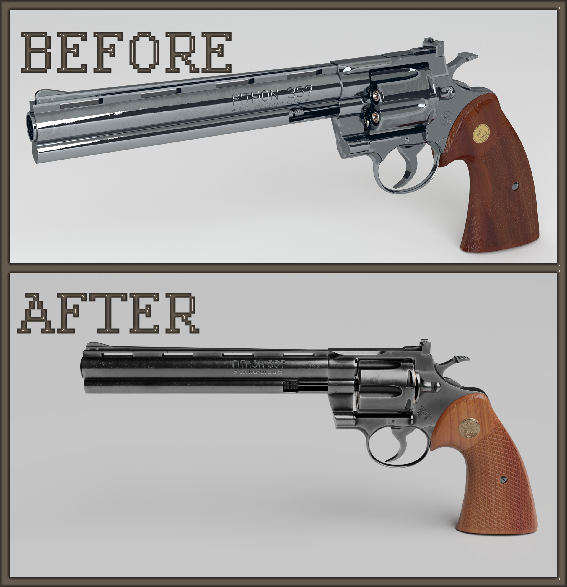 ArtStation - Revolver Blender 3D model