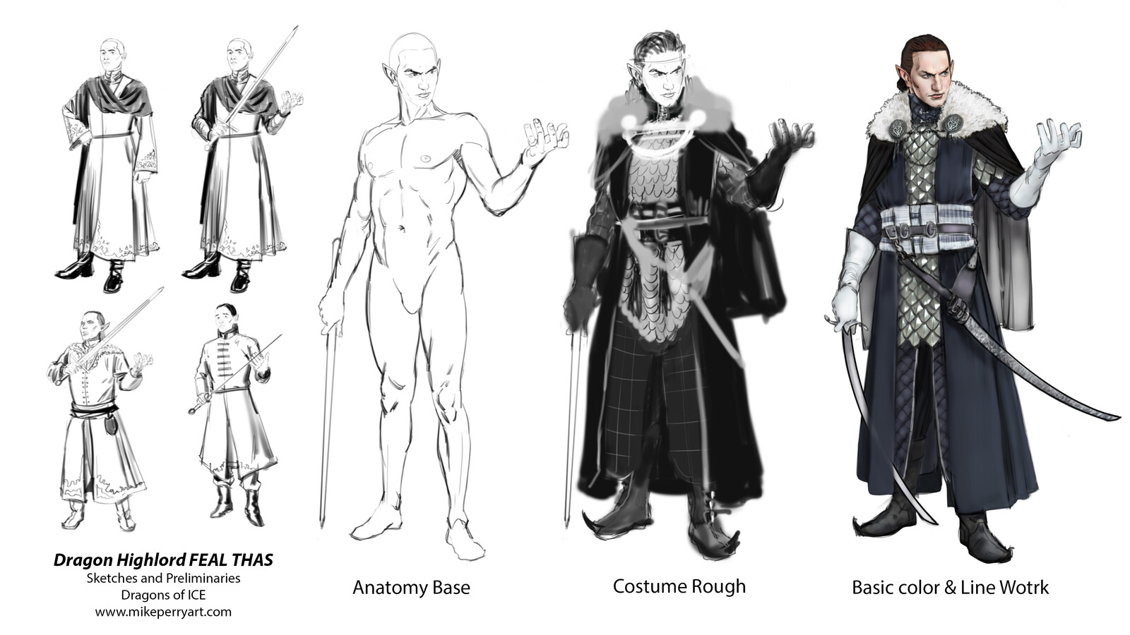 Mike Perry - Dragon Highlord Feal Thas "Dragonlance"