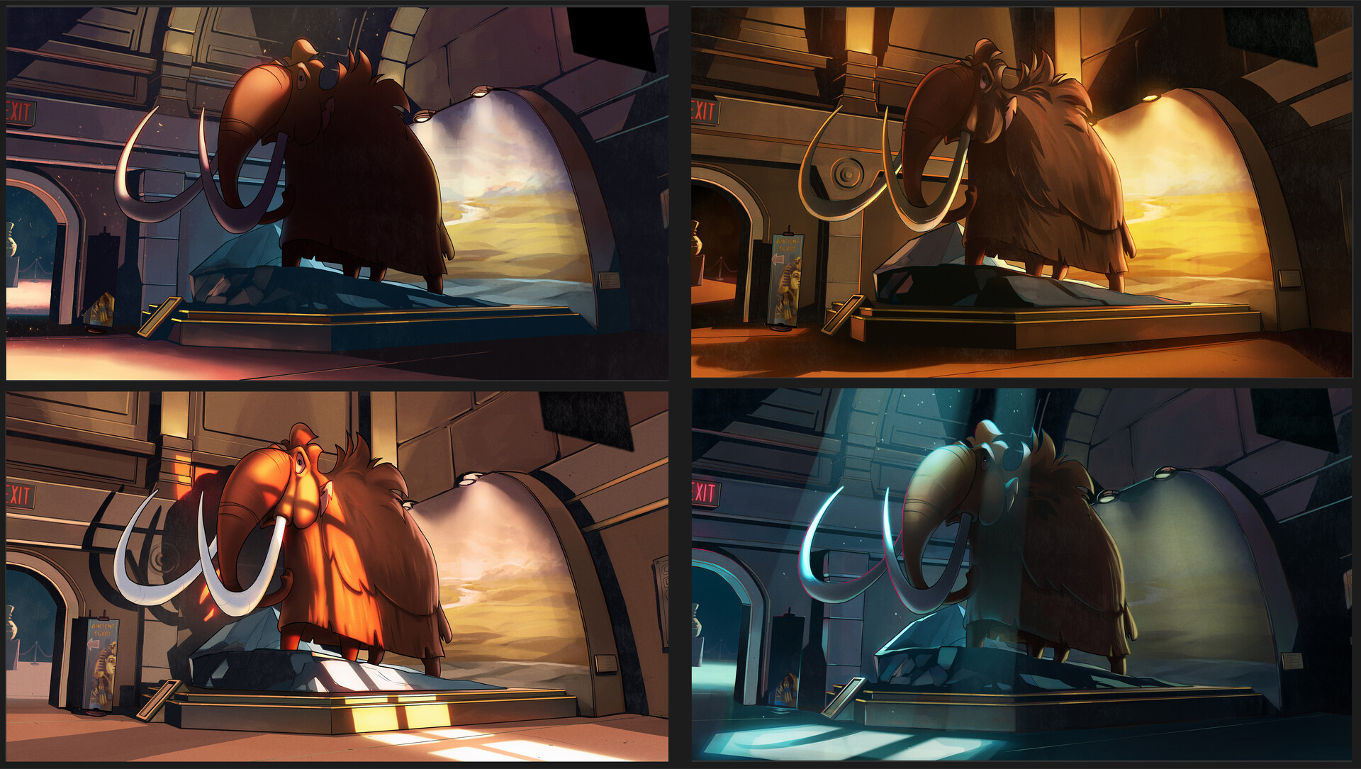 Luke Buxton - "Night at the Museum: Kamunrah Rises Again" Environment ...