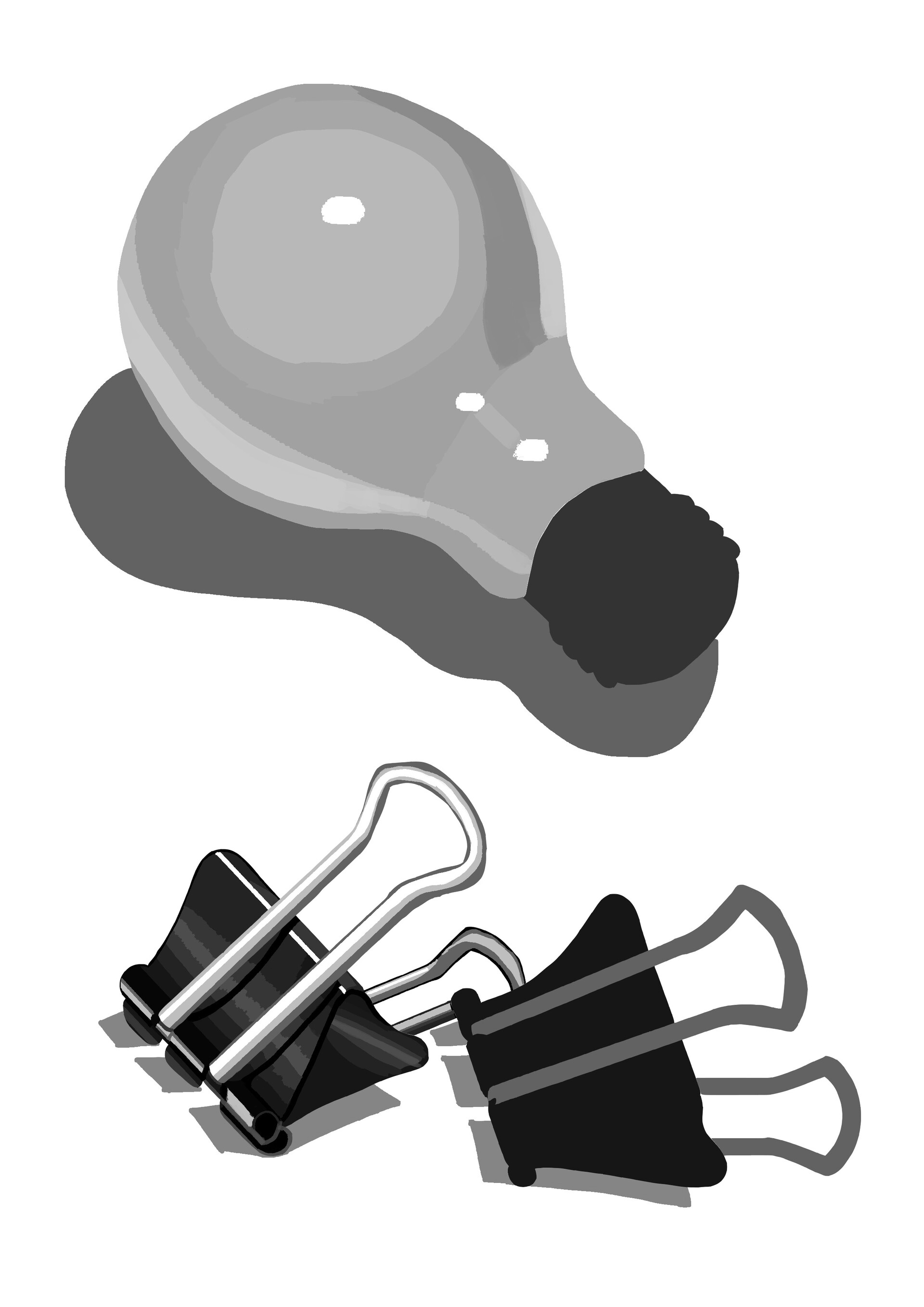 ArtStation - Light Bulb and Paper Clips