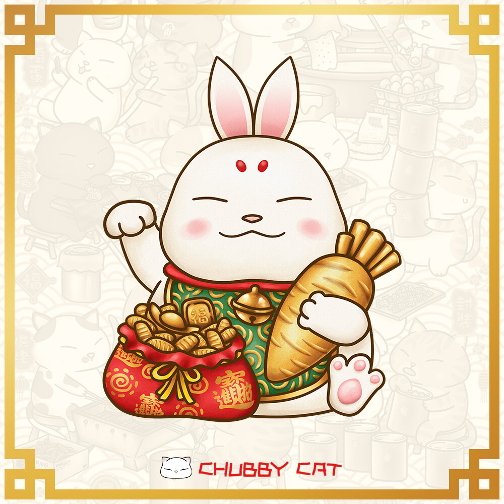 ArtStation - CNY Beckoning Rabbit