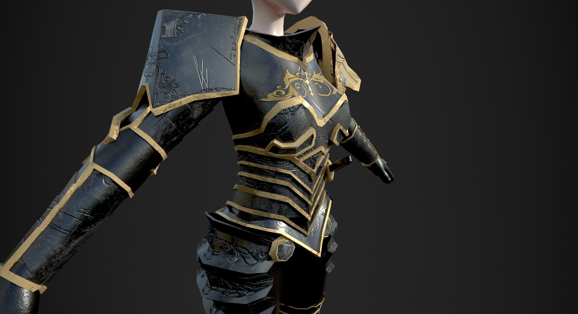 ArtStation - Armored female Character model