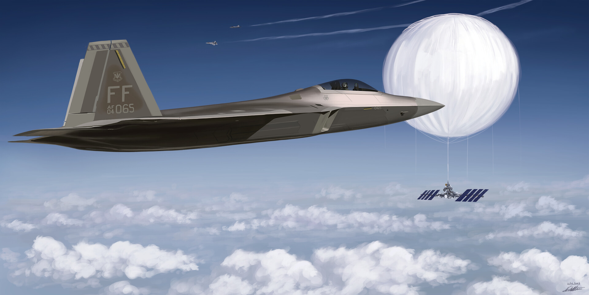 ArtStation - Spying on the Spy Balloon