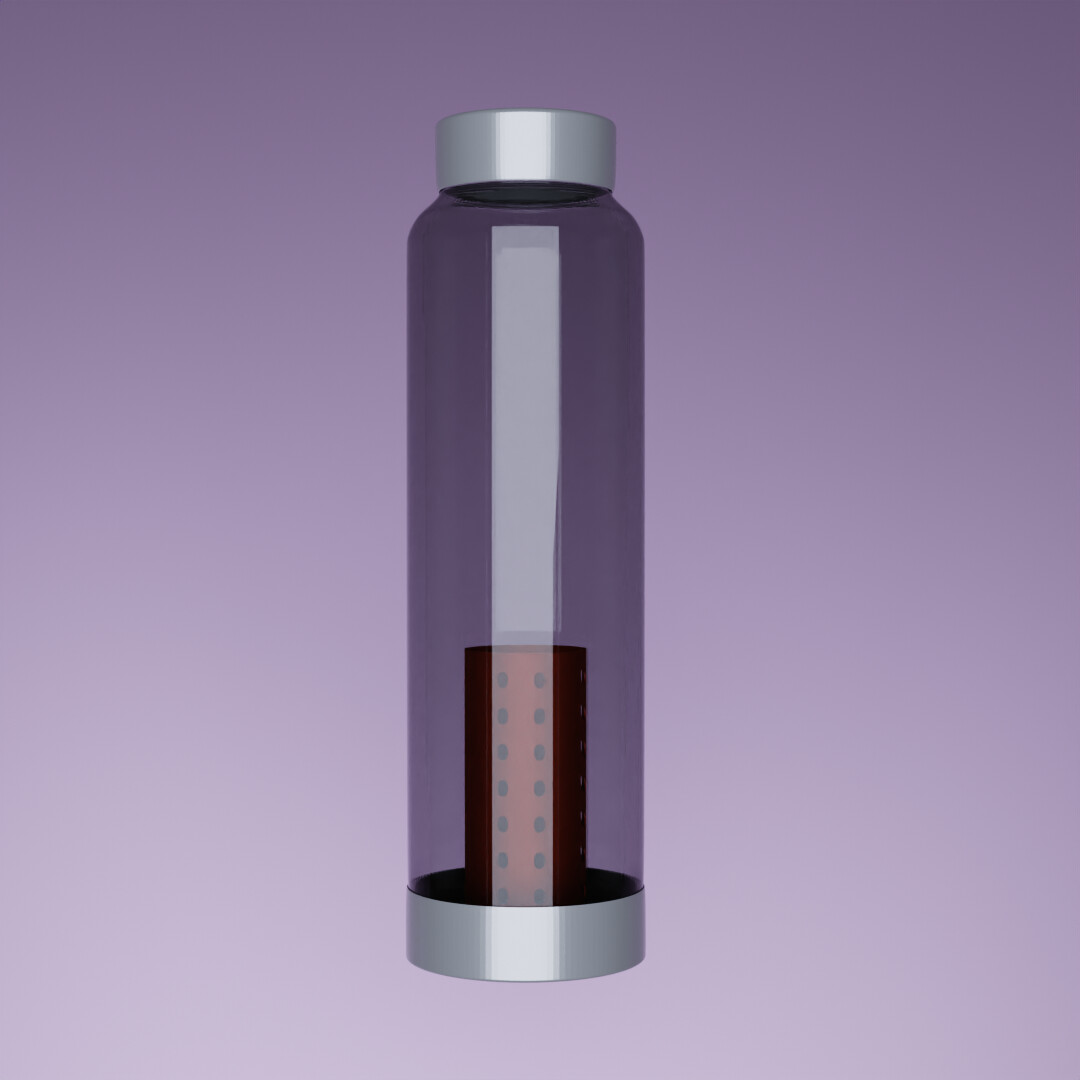 ArtStation - glass water bottel