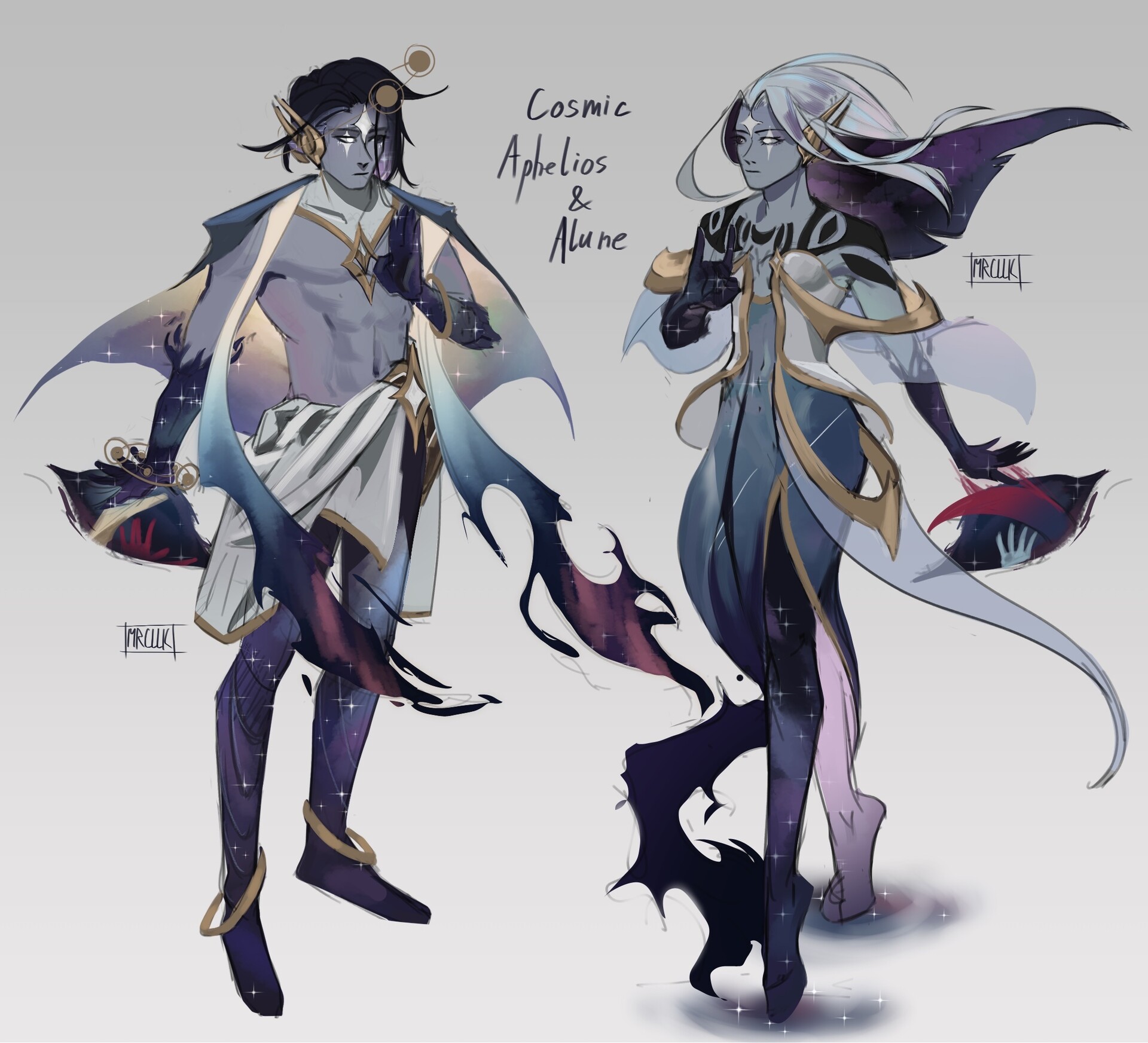 ArtStation - Cosmic Aphelios concept fanart