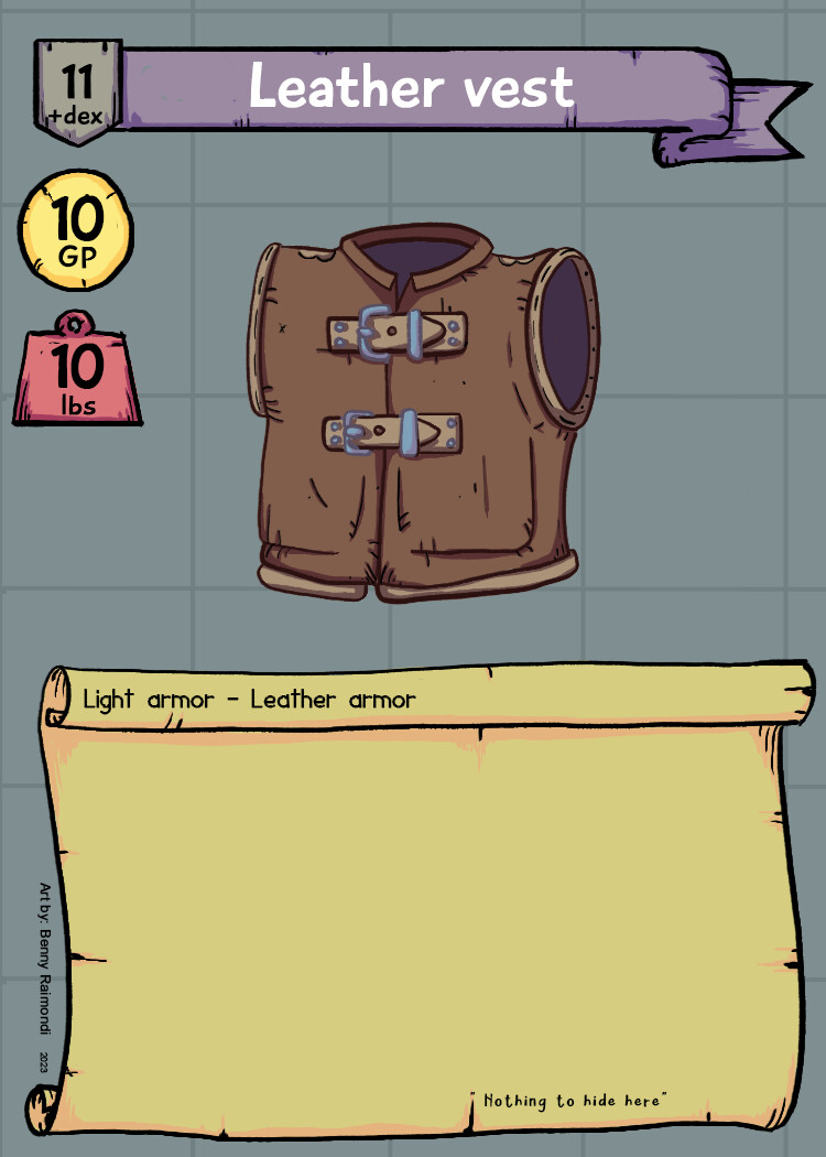 ArtStation - DnD leather armor