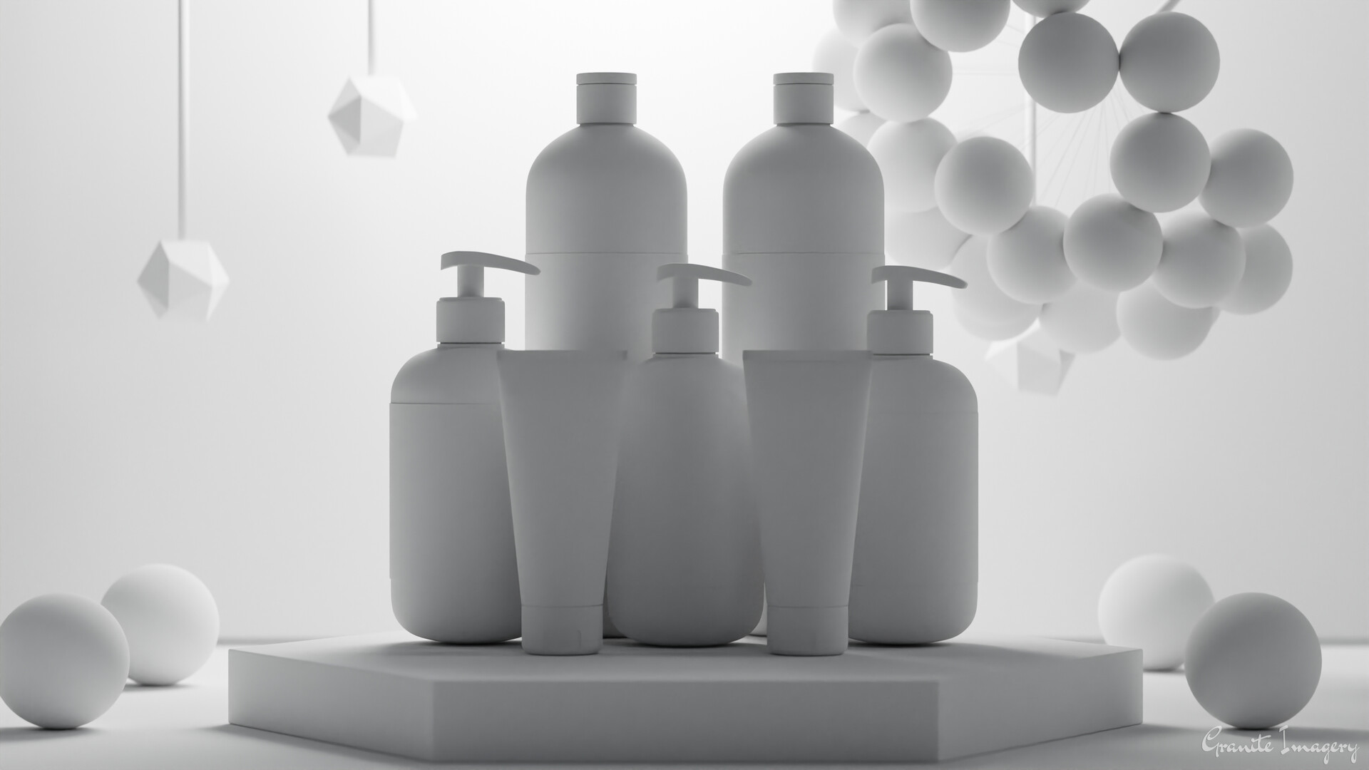 Granite Imagery - 3D Cosmetic Products Visualization | Cycles | Granite ...