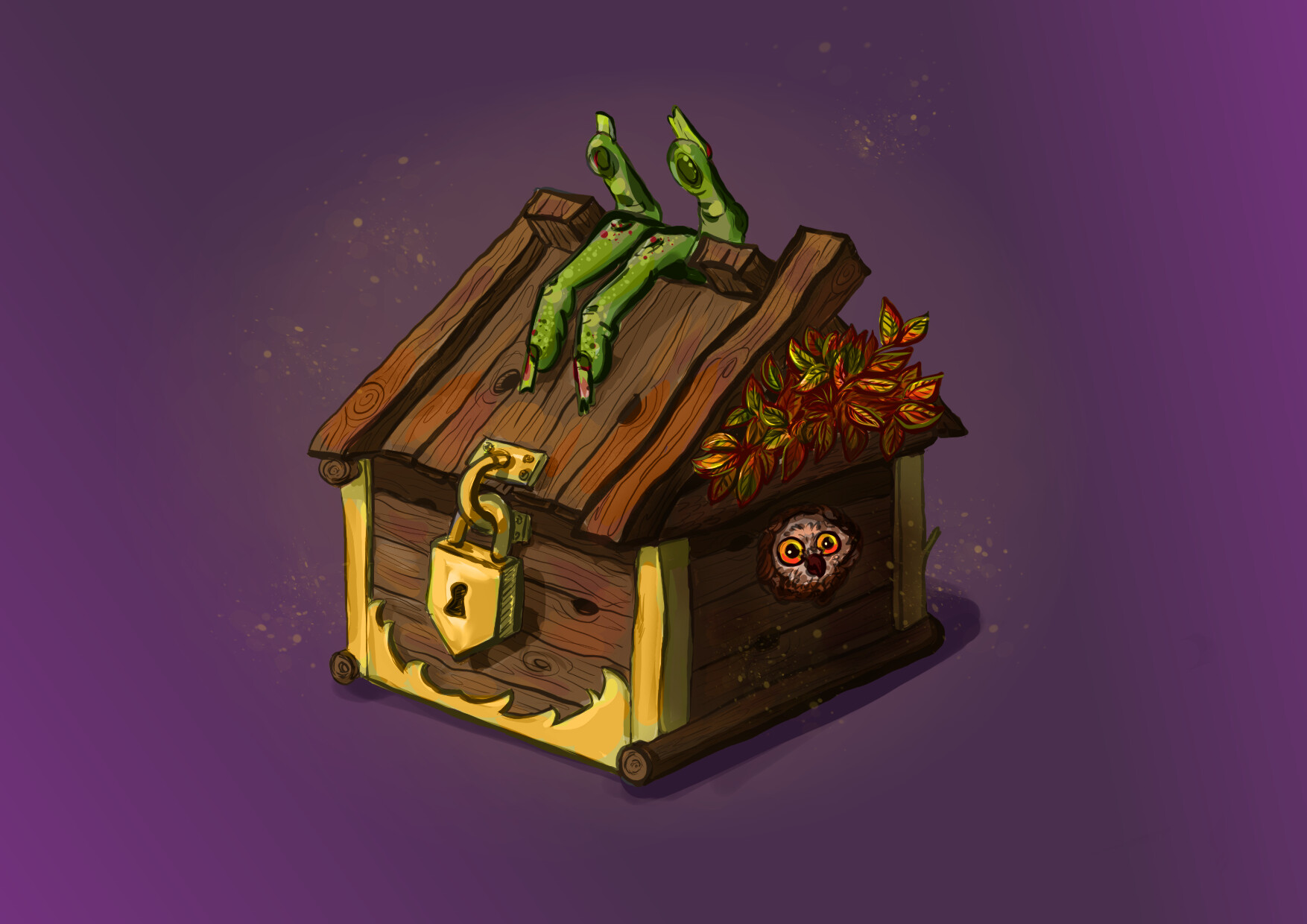 ArtStation - Treasure chest concept (Baba Yaga)