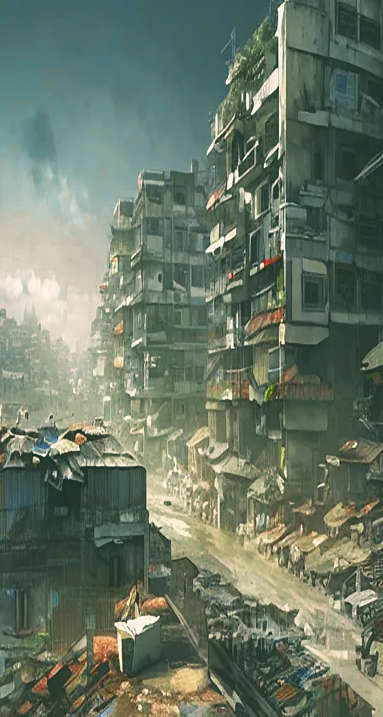 ArtStation - Dystopic favela poster