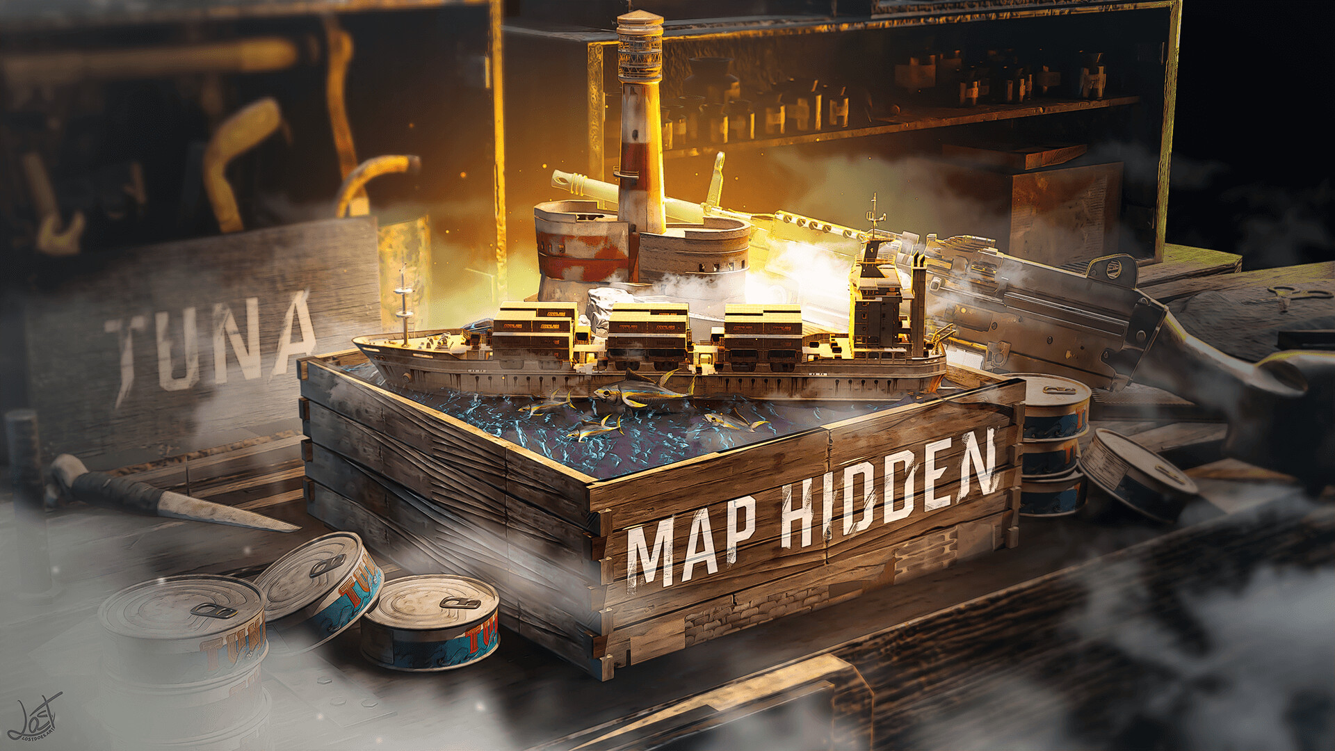 ArtStation - Map Hidden Twitch Overlay