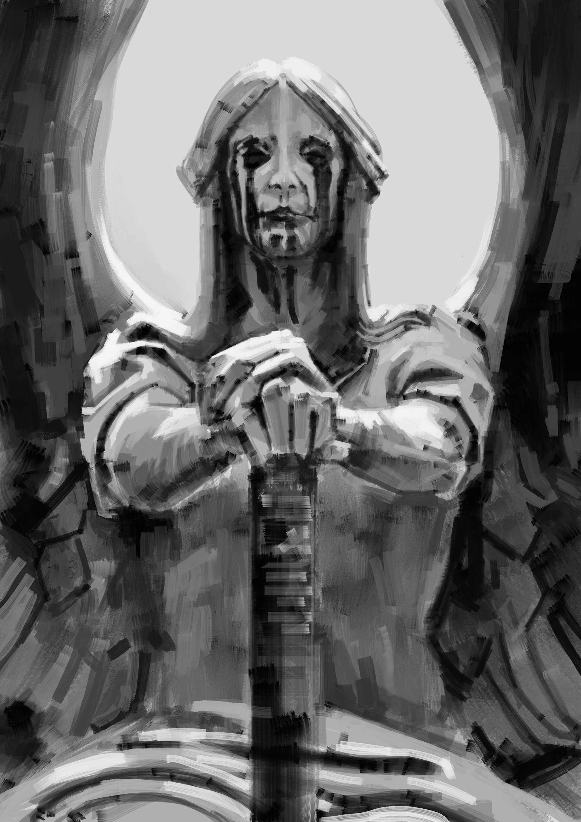 Religious Drawings Of Guardian Angels Original angel watercolor ...