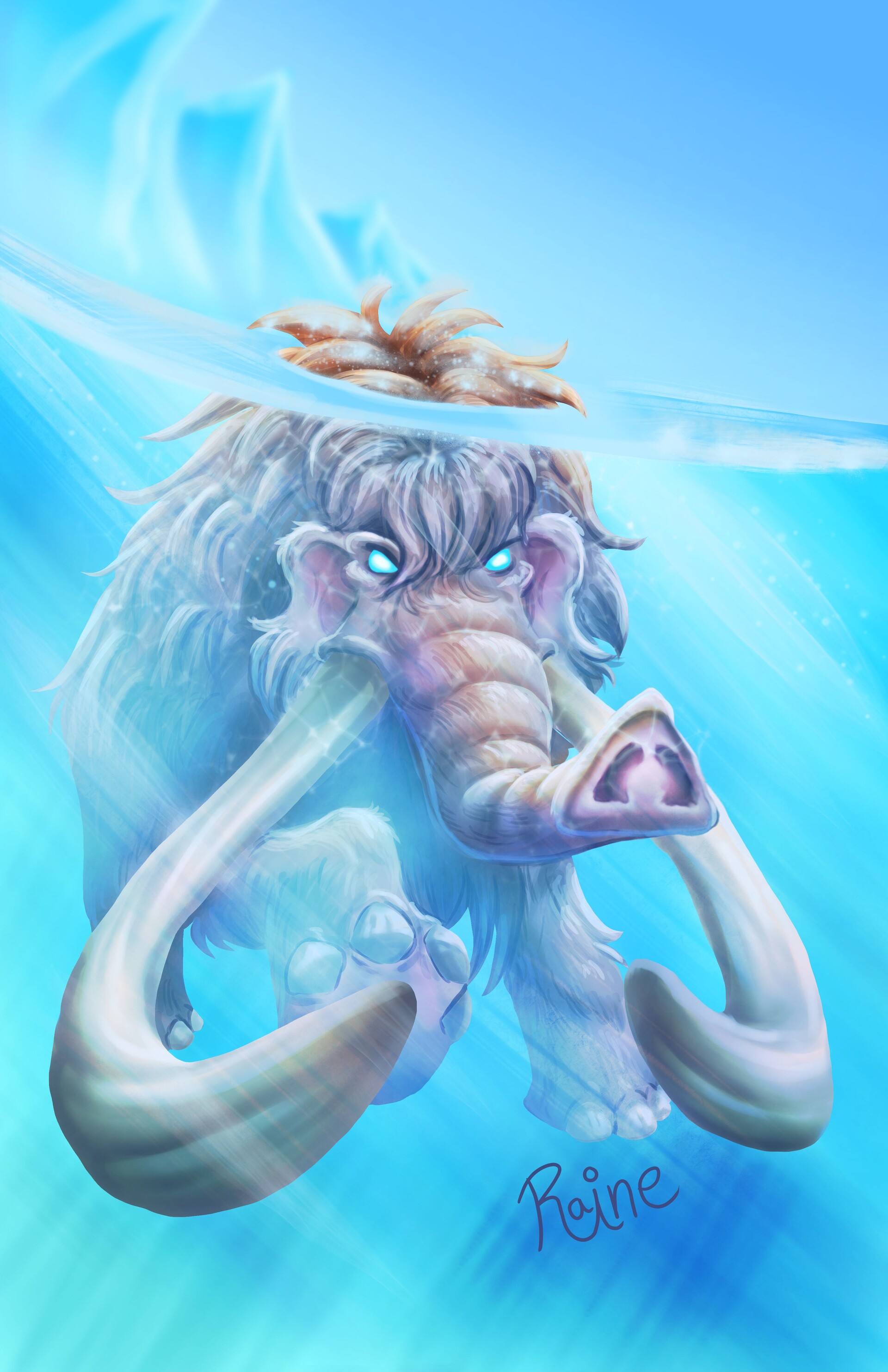 ArtStation - Hearthstone - Frozen Mammoth Card Proposal